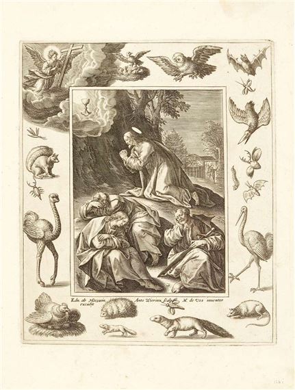 Wierix Hieronymous | THE AGONY IN GARDEN (1584) | Compare similar ...