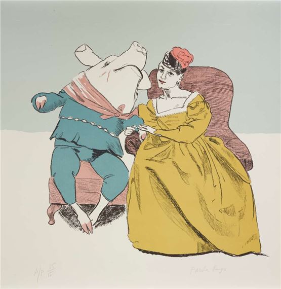 Paula Rego | PRINCE PIG GETS MARRIED TO THE THIRD SISTER (2006) | MutualArt