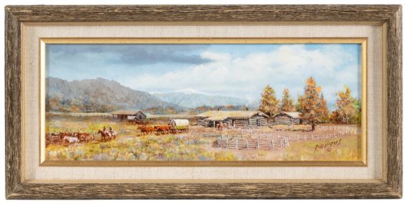 Russ Vickers | Fall Roundup Time in the 1880s | MutualArt