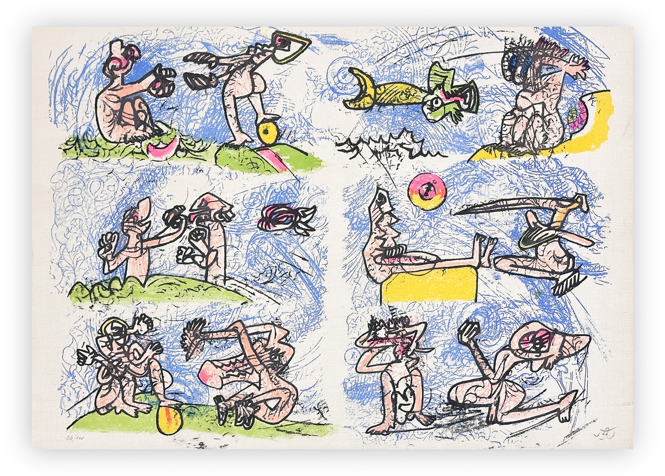 Roberto Matta | Senza Titolo (Figure | MutualArt