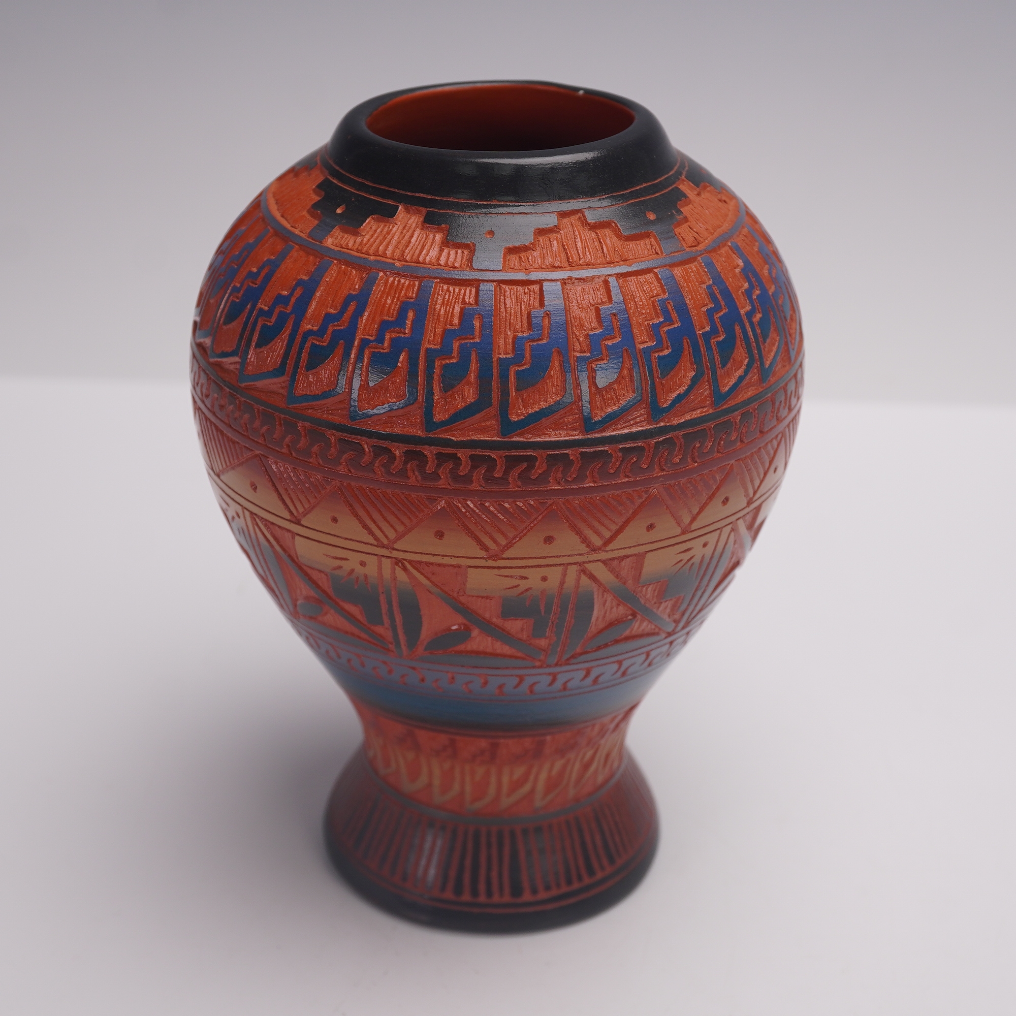 Brooklynn Benally | Navajo Red Clay Pottery Vase (2004) | MutualArt