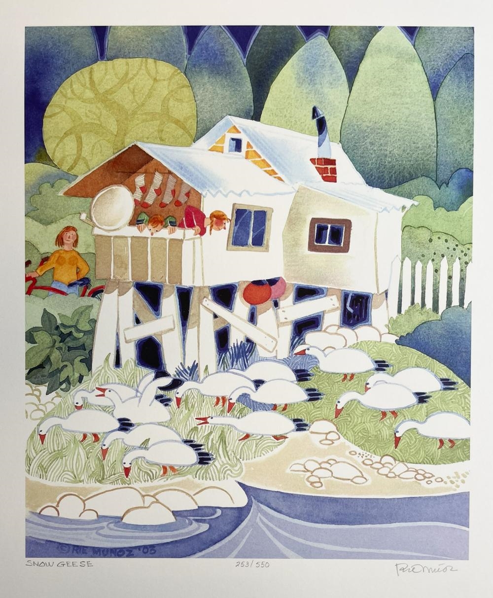 Rie Muñoz | Snow Geese (2003) | MutualArt