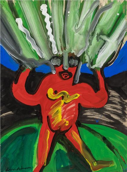 Bengt Lindström | Flaming figure (1973) | MutualArt