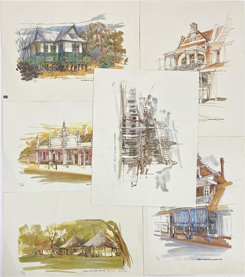 Leslie Johnson | Village Buildings, Zimbabwe | MutualArt