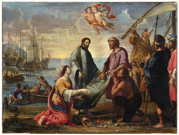 Genoese School, 17th Century | The nations of Asia show Francis Xavier ...