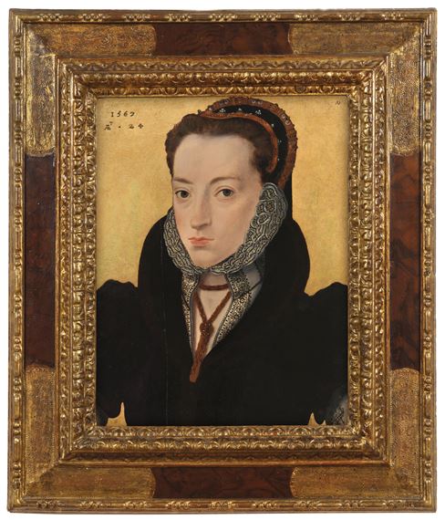 Arnold Derickson | Portrait of a lady, bust-length, traditionally ...