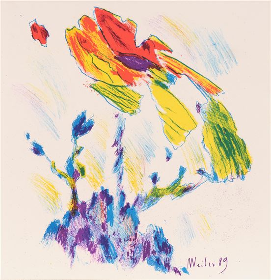 Max Weiler | Blume (1989) | MutualArt