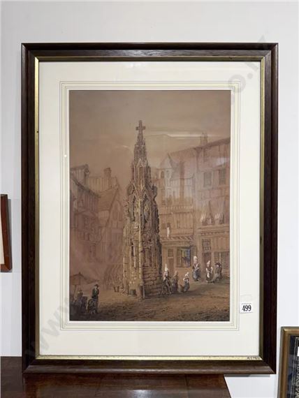 Samuel Prout | French Town Square | MutualArt