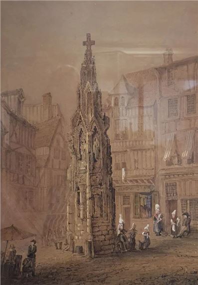 Samuel Prout | French Town Square | MutualArt