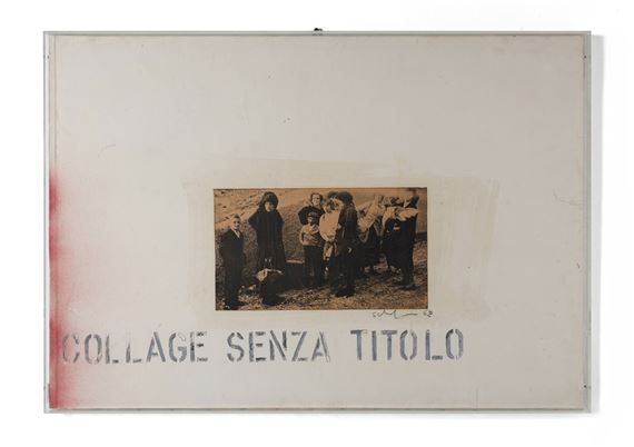 Mario Schifano | COLLAGE SENZA TITOLO (1962) | MutualArt