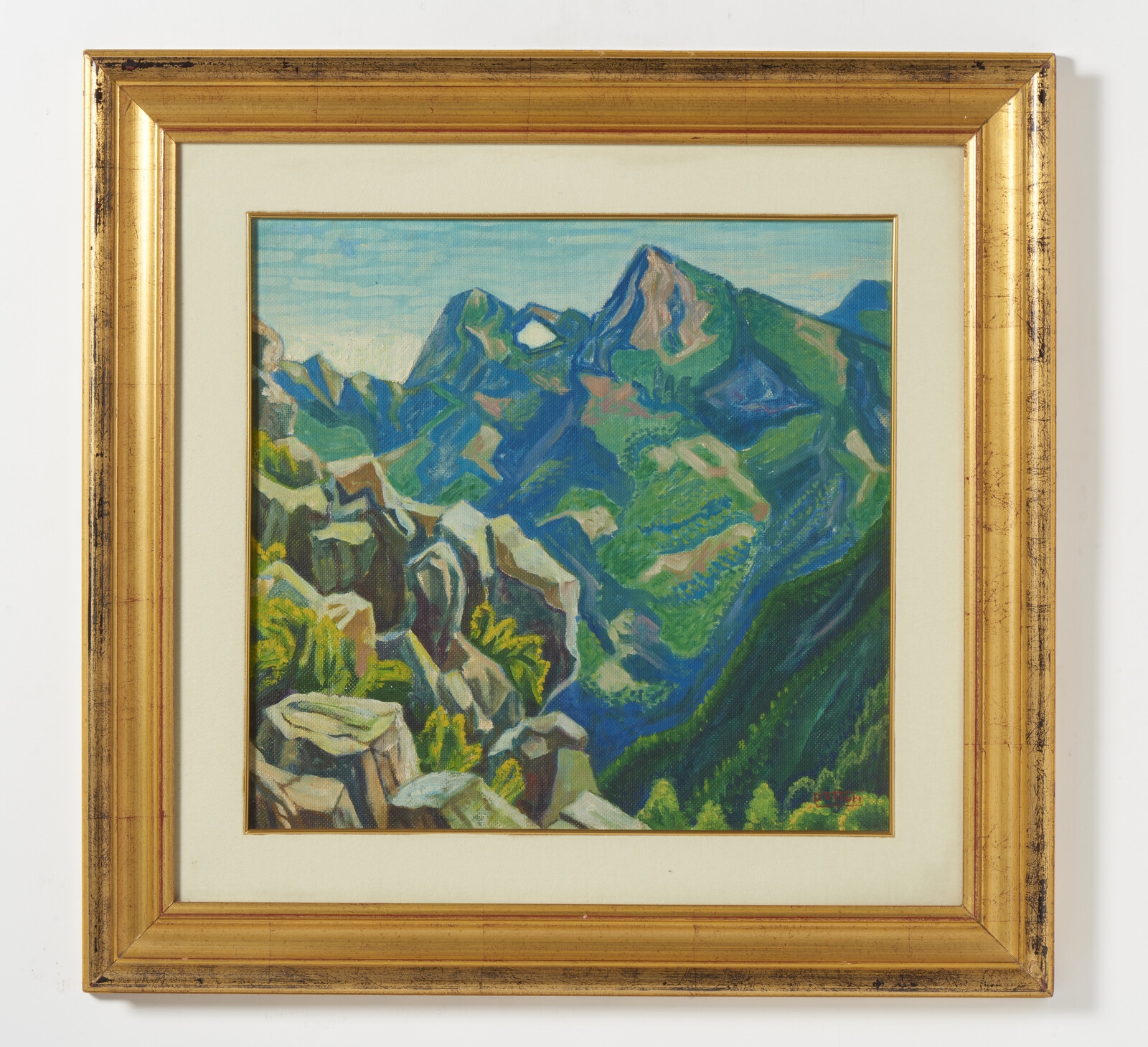Gerardo Dottori | GRUPPO DI MONTE FORATO SULLE APUANE (1934) | MutualArt