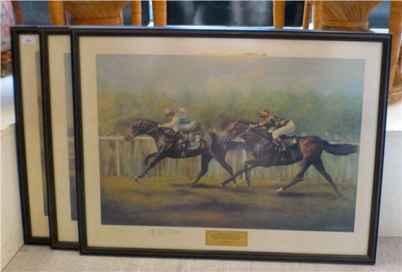 Max Brandrett | three horse racing studies | MutualArt