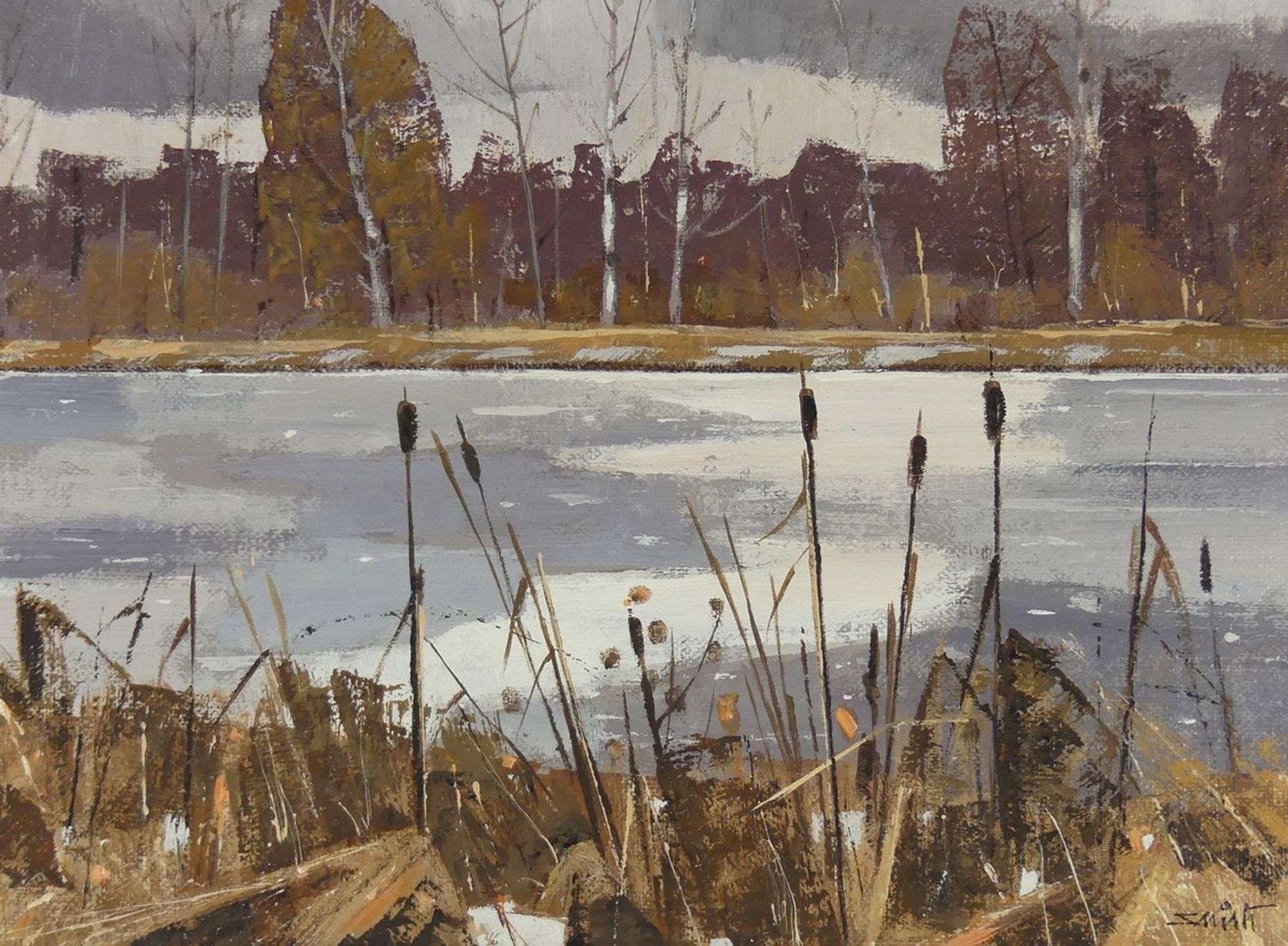 Donald Appelbe Smith | Sketch for Winter Comes to the Pond | MutualArt