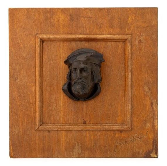 Jack Werfel | Medieval Revival Bust of a Man Wood Carving (19th Century ...