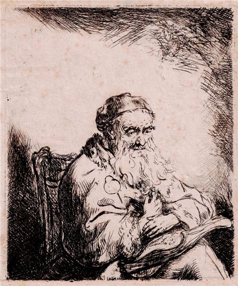 Bol Ferdinand | Old Man with a Leaf of Trefoil (1640 - 1650) | Compare ...