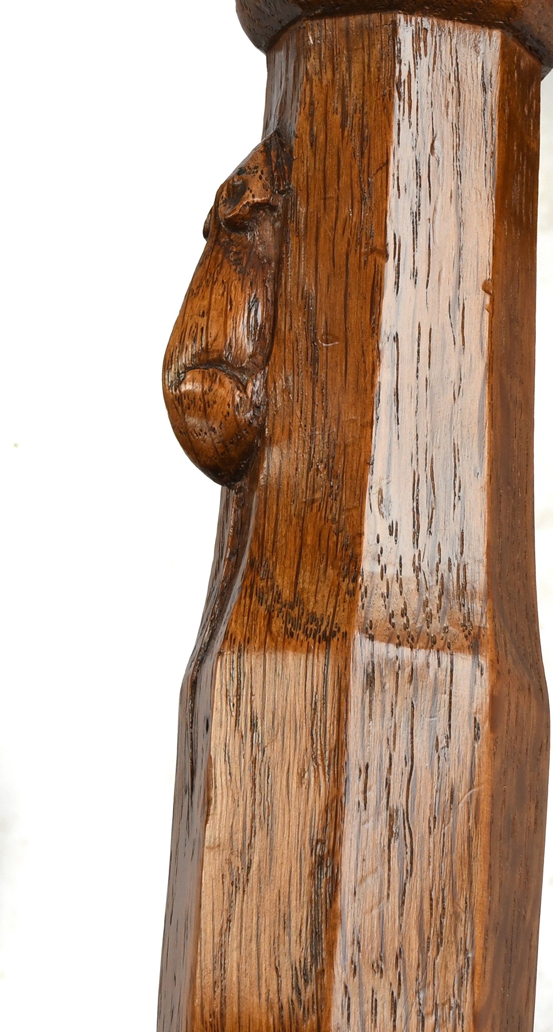 Robert Thompson | An English Burr Oak Dish Top Stool (20th Century ...