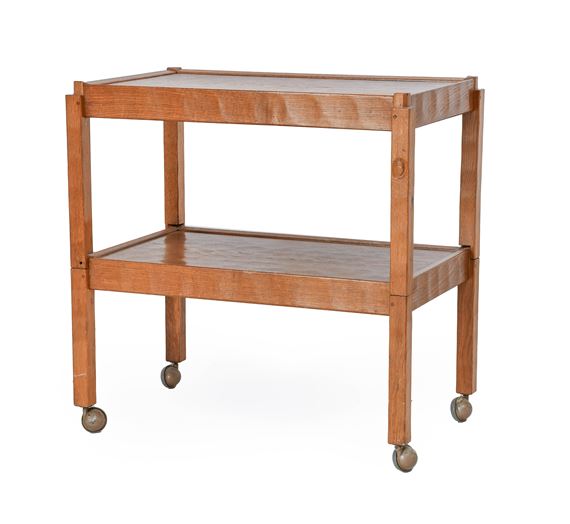 George Grainger | An English Oak Two-Tier/Section Tea Trolley (20th ...