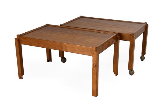 George Grainger | An English Oak Two-Tier/Section Tea Trolley (20th ...