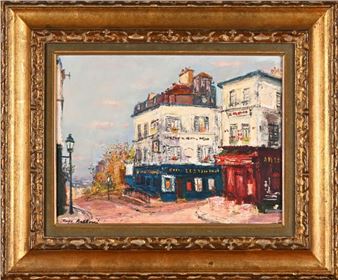 Serge Belloni | Café in Montmartre | MutualArt