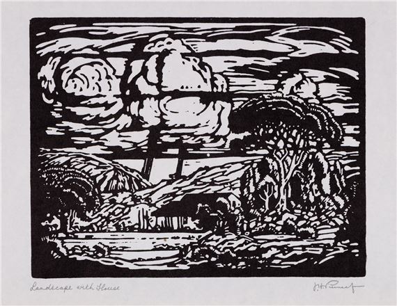 Jacob Hendrik Pierneef | Landscape with House | MutualArt