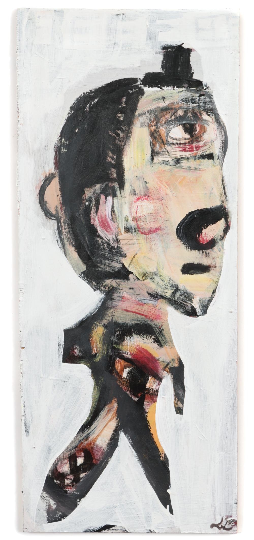 Jim Bloom | Walking man with black hair on white background | MutualArt