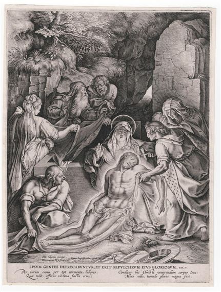 Hieronymous Wierix | The entombment (1563 - 1610) | MutualArt