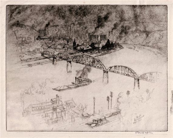 Joseph Pennell | Homestead (1915) | MutualArt