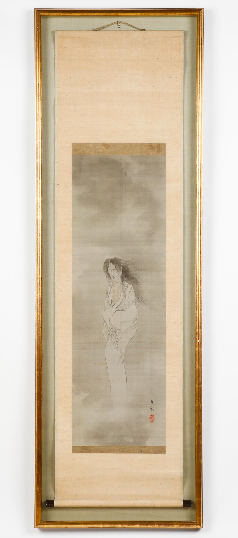 Ohara Koson | Japanese Painted Scroll of a Yurei Ghost, 19th C (19 ...