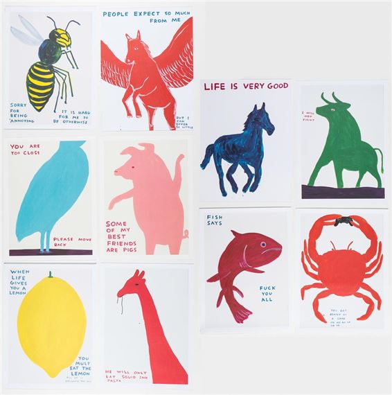 David Shrigley | 10 Exhibition Posters | MutualArt