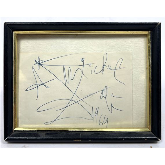 Salvador Dalí | Framed Autograph on Paper | MutualArt