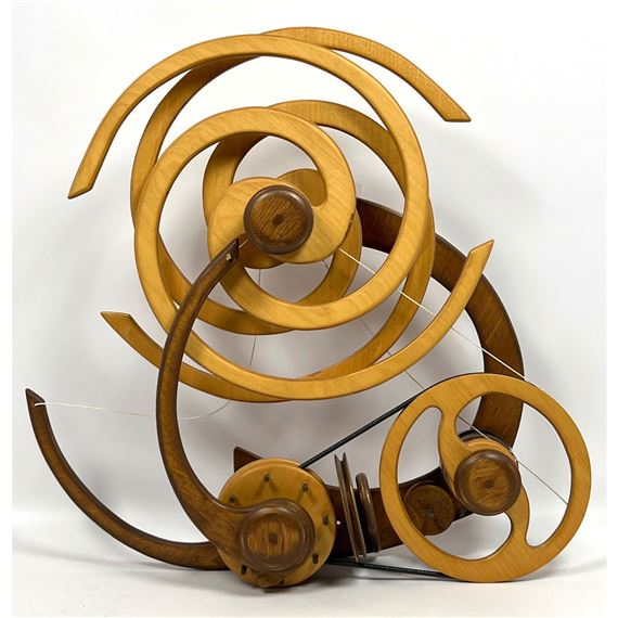 David C. Roy | Kinetic Wood Wall Sculpture | MutualArt