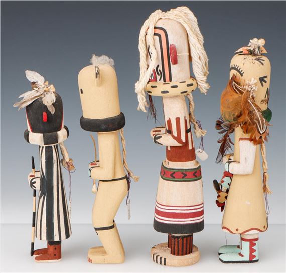 Fred Ross | 4 Native American Hopi Kachina Dolls | MutualArt