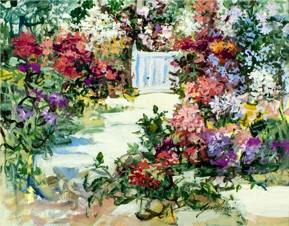 Gene Hege | Garden Scene | MutualArt