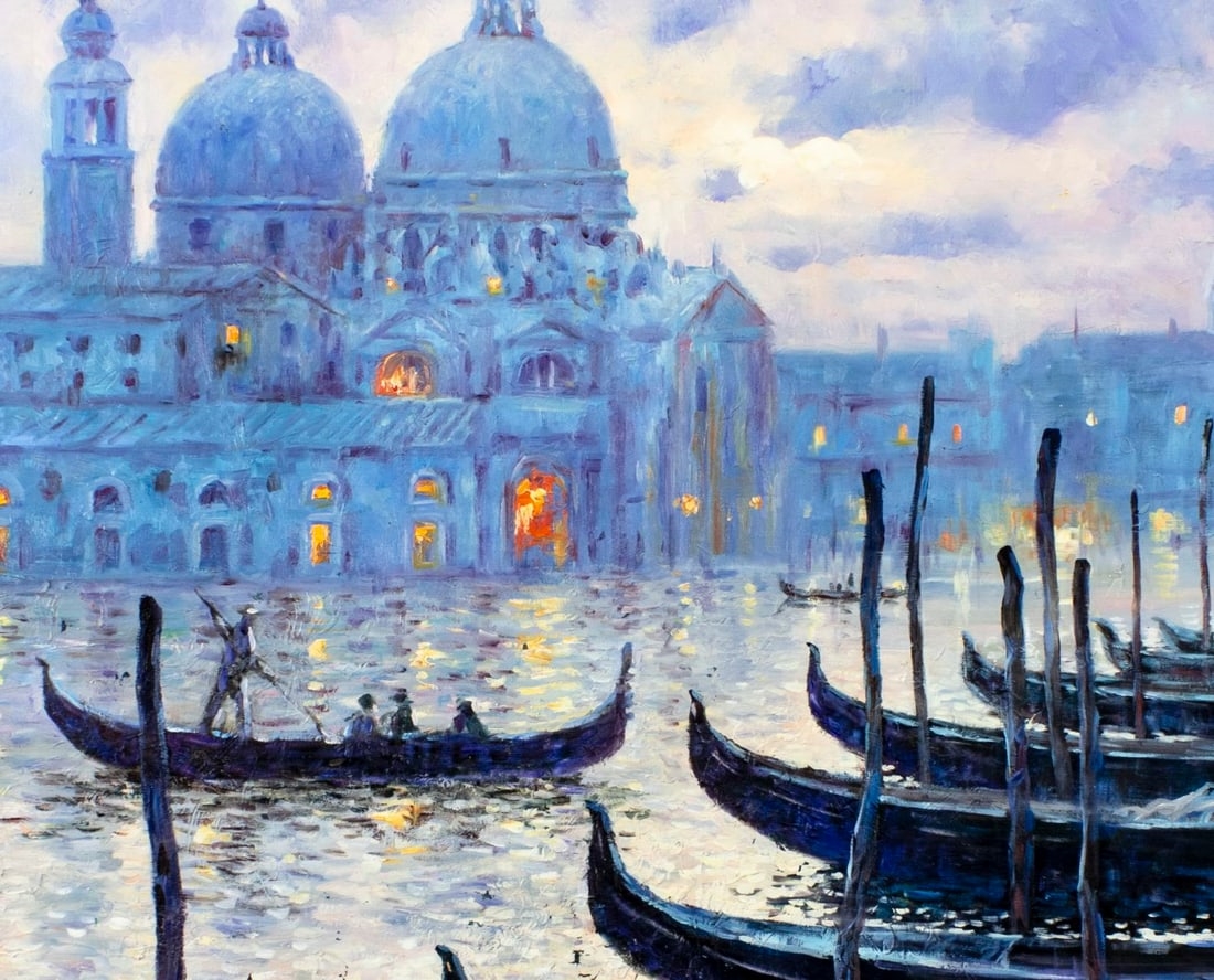 H Jason | Venice Canal Cityscape with Gondolas | MutualArt