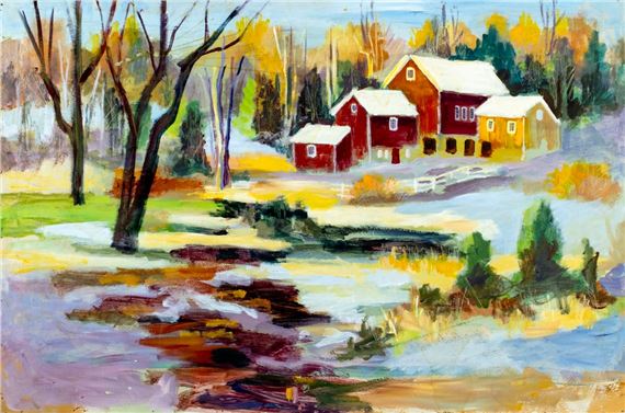 John Reilly | Winter Country Landscape | MutualArt