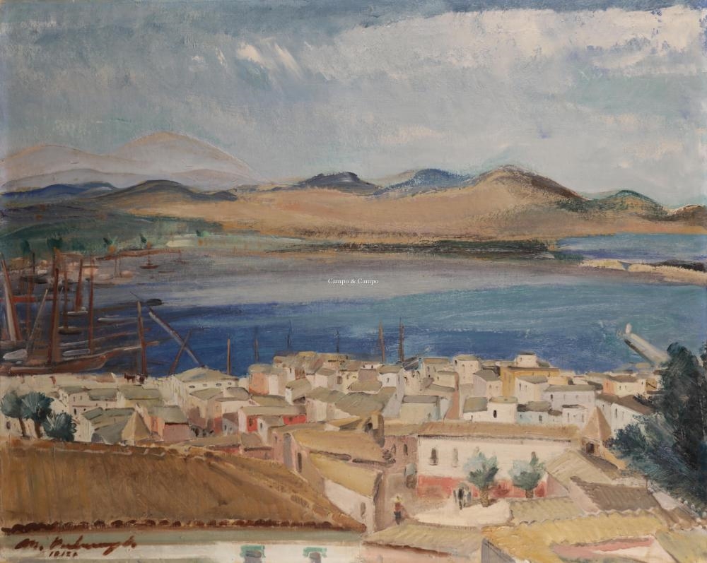 Médard Verburgh | Le port vu de la ville haute (Circa 1932) | MutualArt
