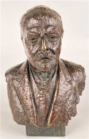 Alfred Gilbert | bronze - bust of Sir Edward William Elgar | MutualArt