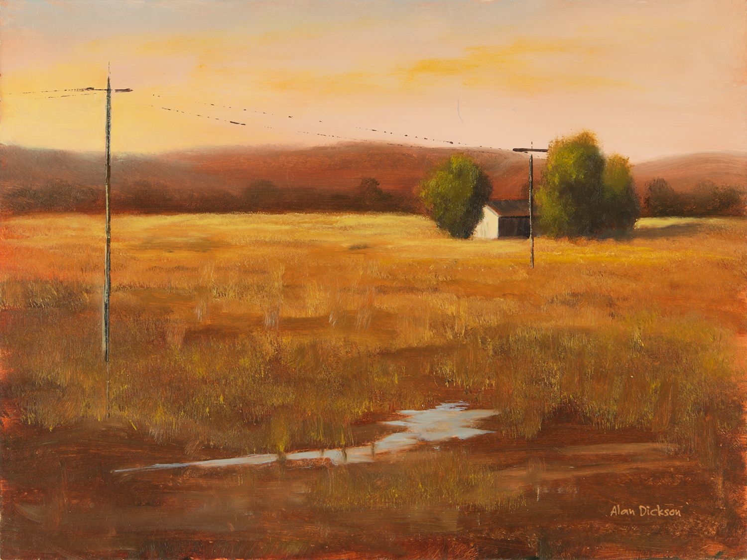 Alan Dickson | BOGLANDS AT DUSK (2018) | MutualArt