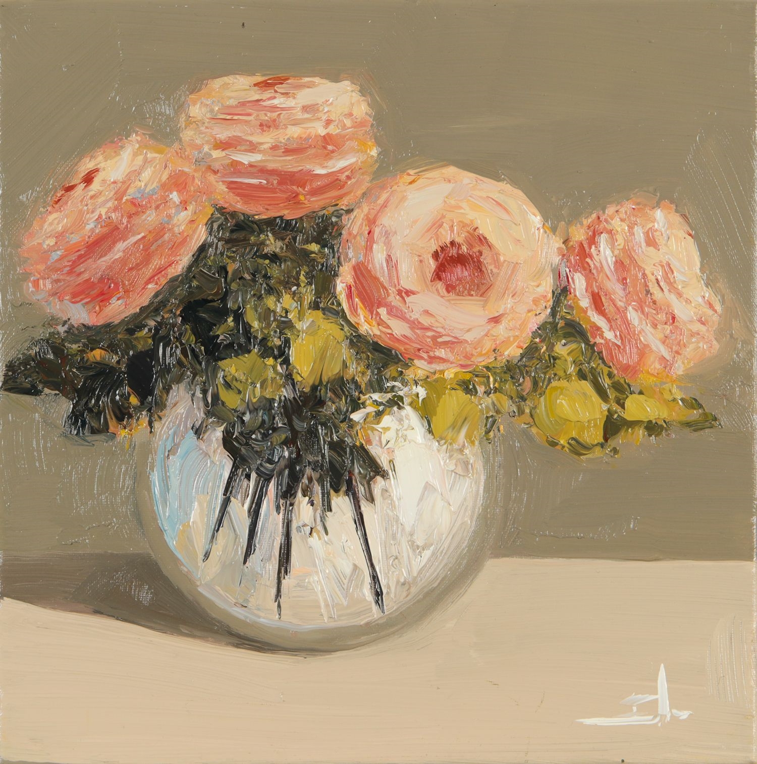 Vivek Mandalia | STILL LIFE PINK ROSES | MutualArt