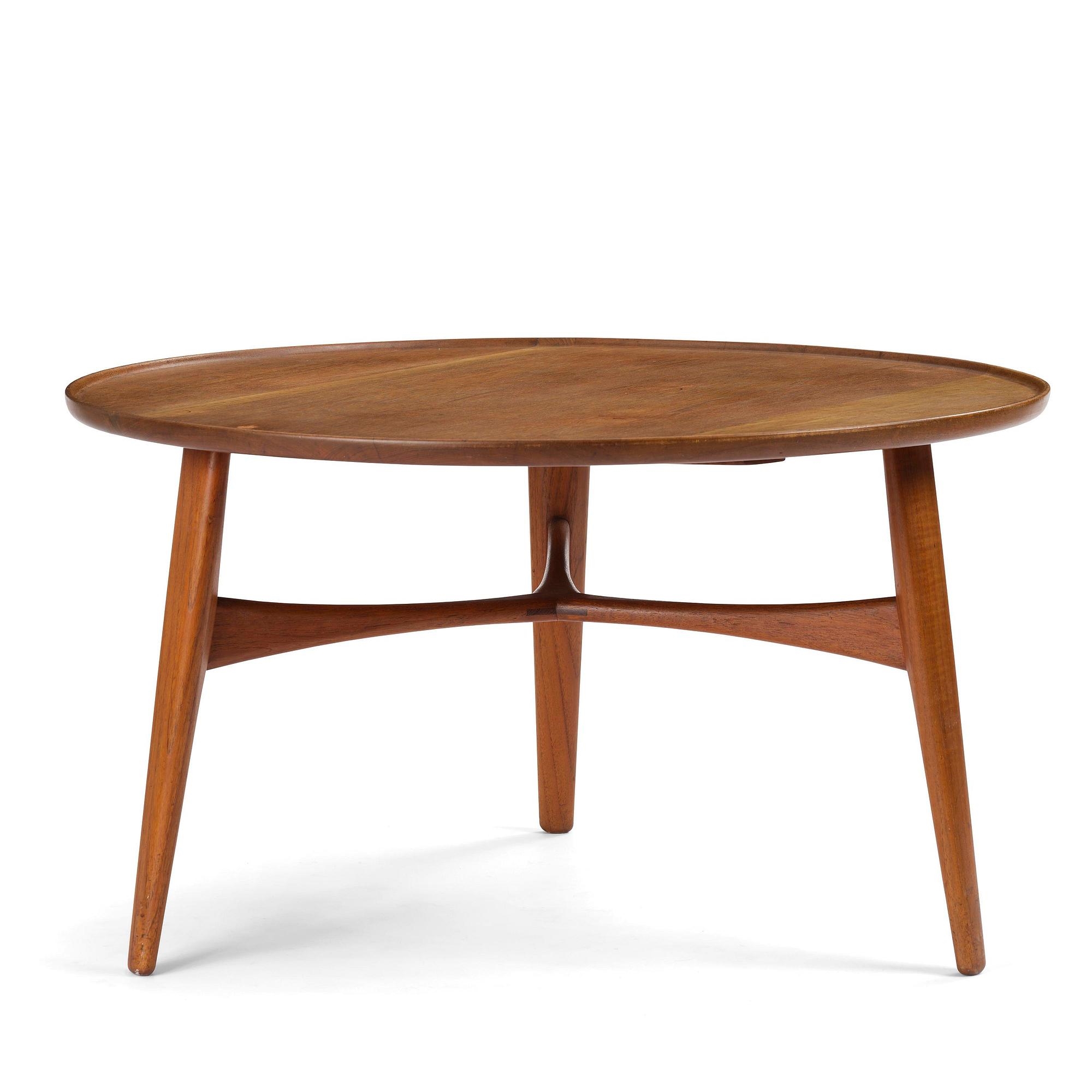 Ejnar Larsen | circular teak table model 1804 (1950s) | MutualArt