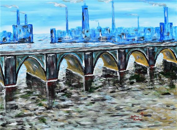 Arthur Kinslow | Waterloo Bridge, London | MutualArt