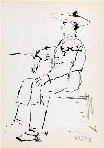 Pablo Picasso | Resting Picador (1961) | MutualArt