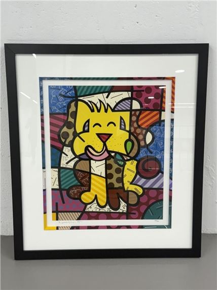 Romero Britto | happy dog | MutualArt