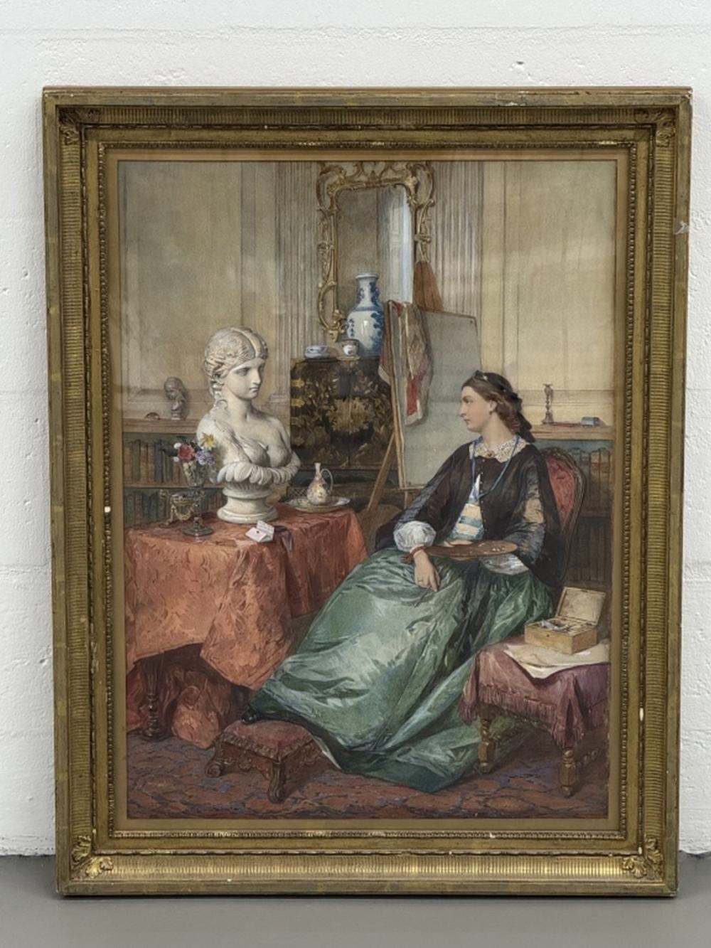 Octavius Oakley | Watercolor on Paper (1861) | MutualArt