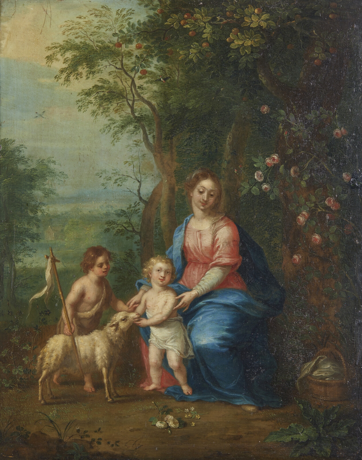 Jacob Andries Beschey | Madonna with Child and young Saint John | MutualArt