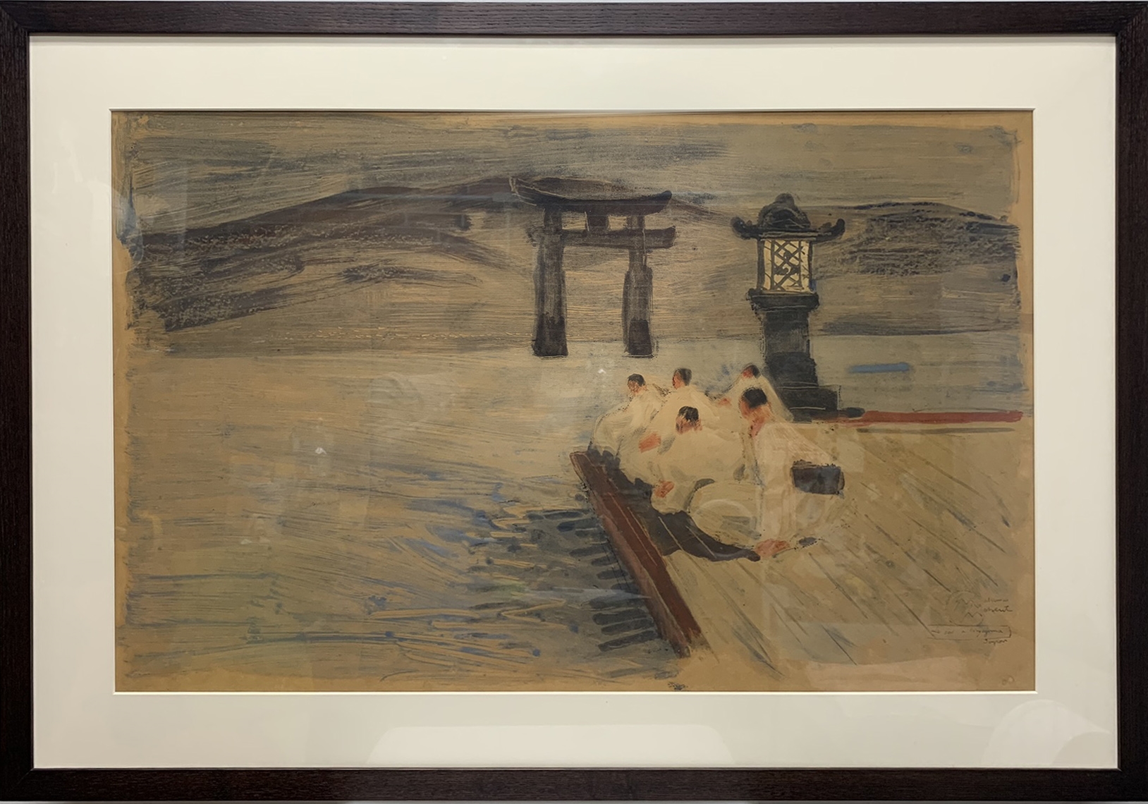 Mathurin Méheut | Le soir à Myajima Monotype H.52-L.82 (1950) | MutualArt