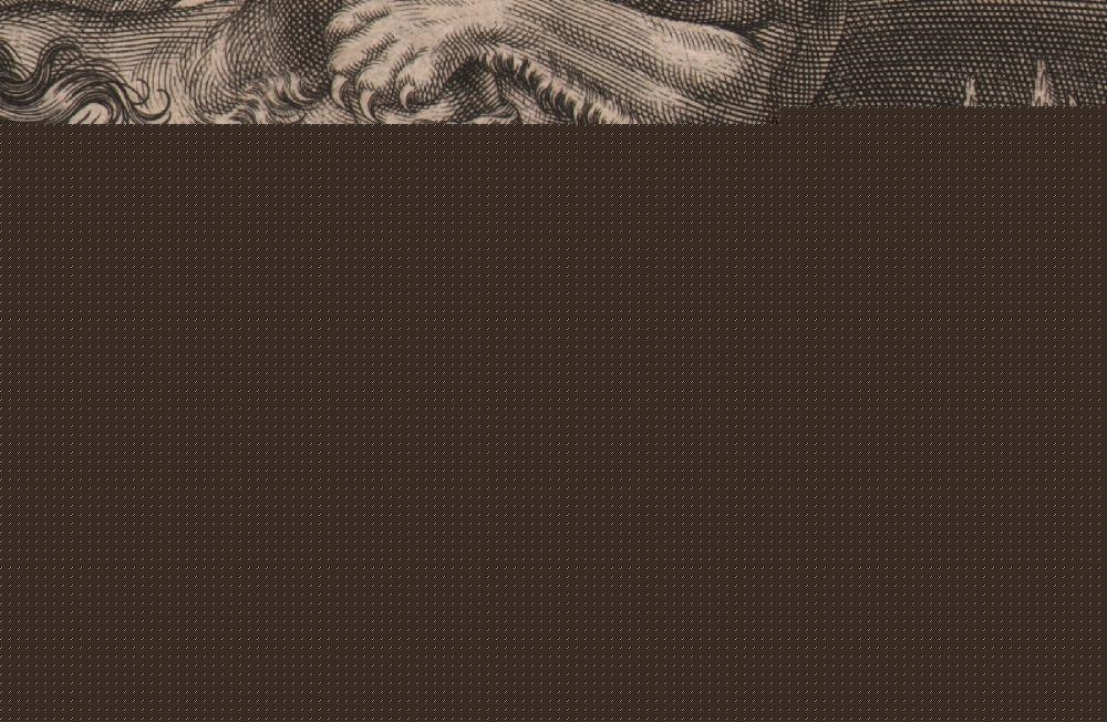 Philip Galle | Samson wrestling the lion (1560) | MutualArt