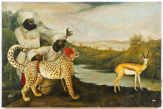 Stubbs George | A Cheetah and a Stag with Two Indian Attendants (Late ...