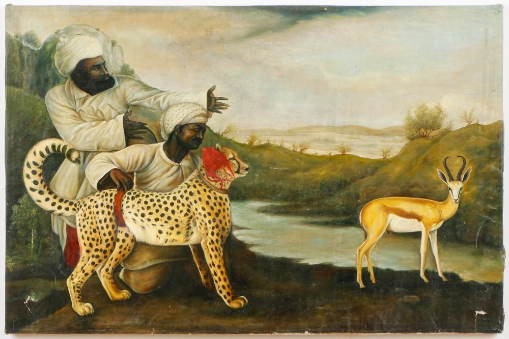Stubbs George | A Cheetah and a Stag with Two Indian Attendants (Late ...