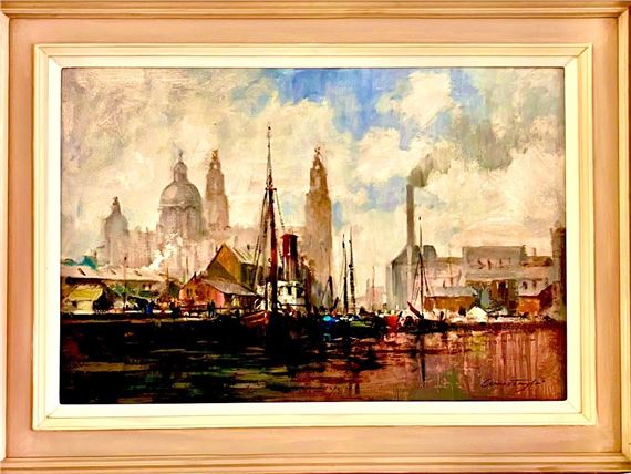 Ivan Taylor | ASPECT OF LIVERPOOL AND LIVER BUILDINGS | MutualArt